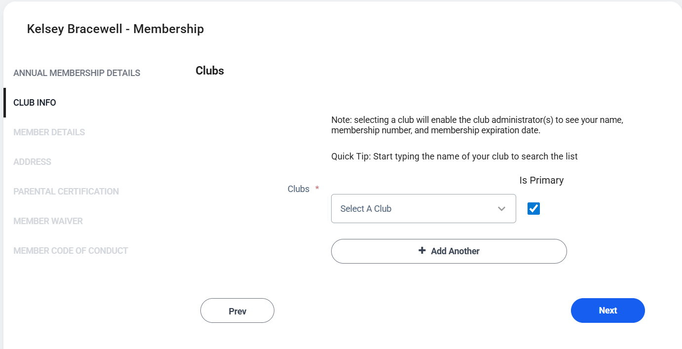 How Do I Indicate My Club Affiliation? – ACA Paddlesports