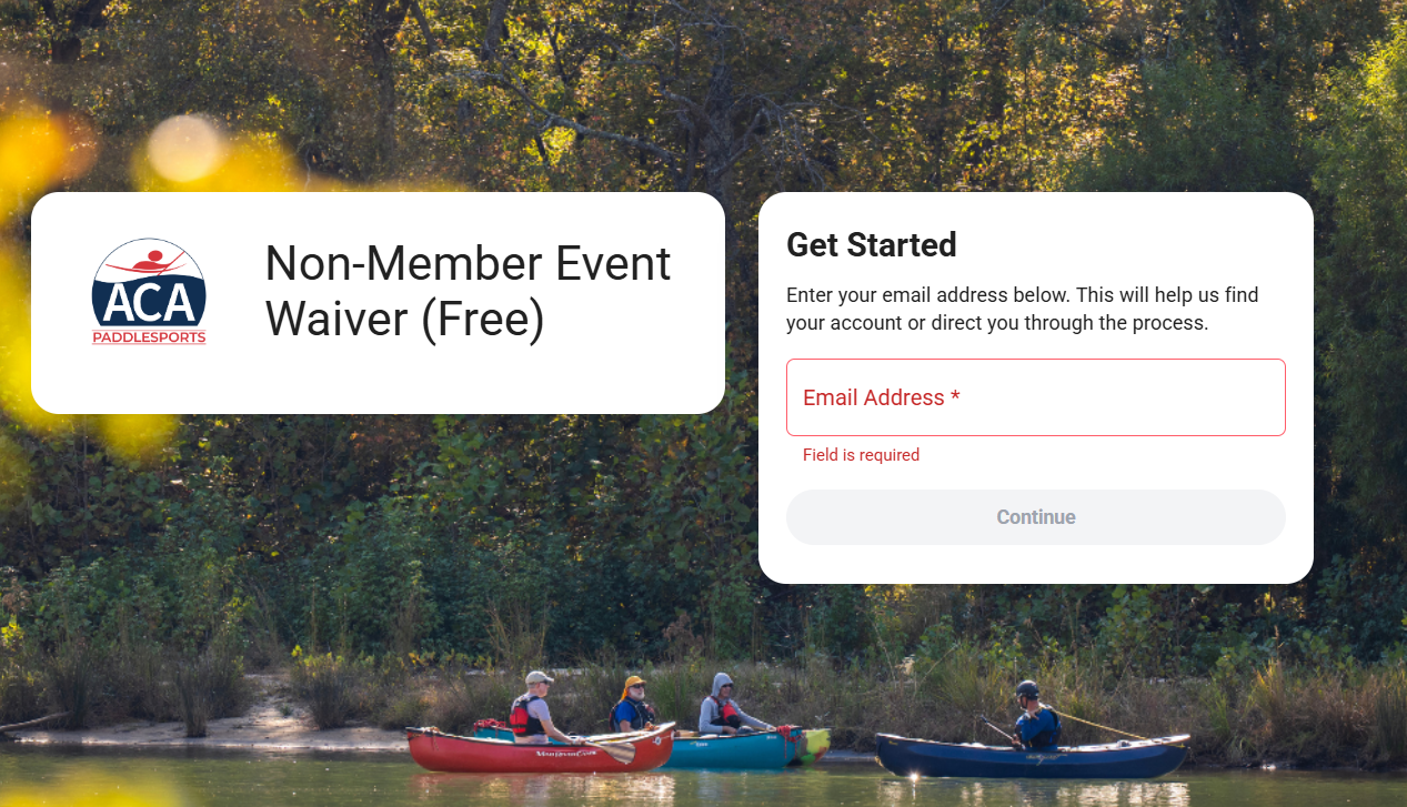 Event Member (Non-ACA Member) Waivers – ACA Paddlesports